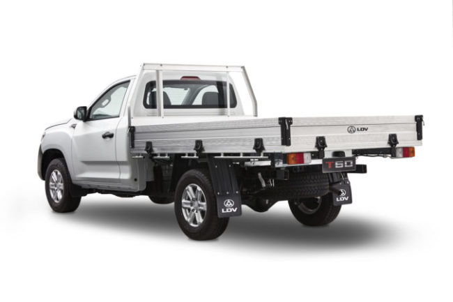 LDV T60 Range boosted with Single Cab Chassis 4WD - Driveline Fleet